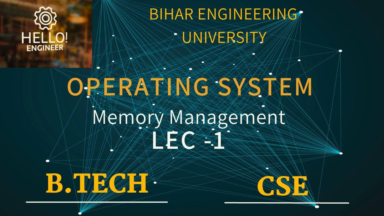 Memory Management System In Operating System Module 05 Lec 01 Beu Btech Os Cse