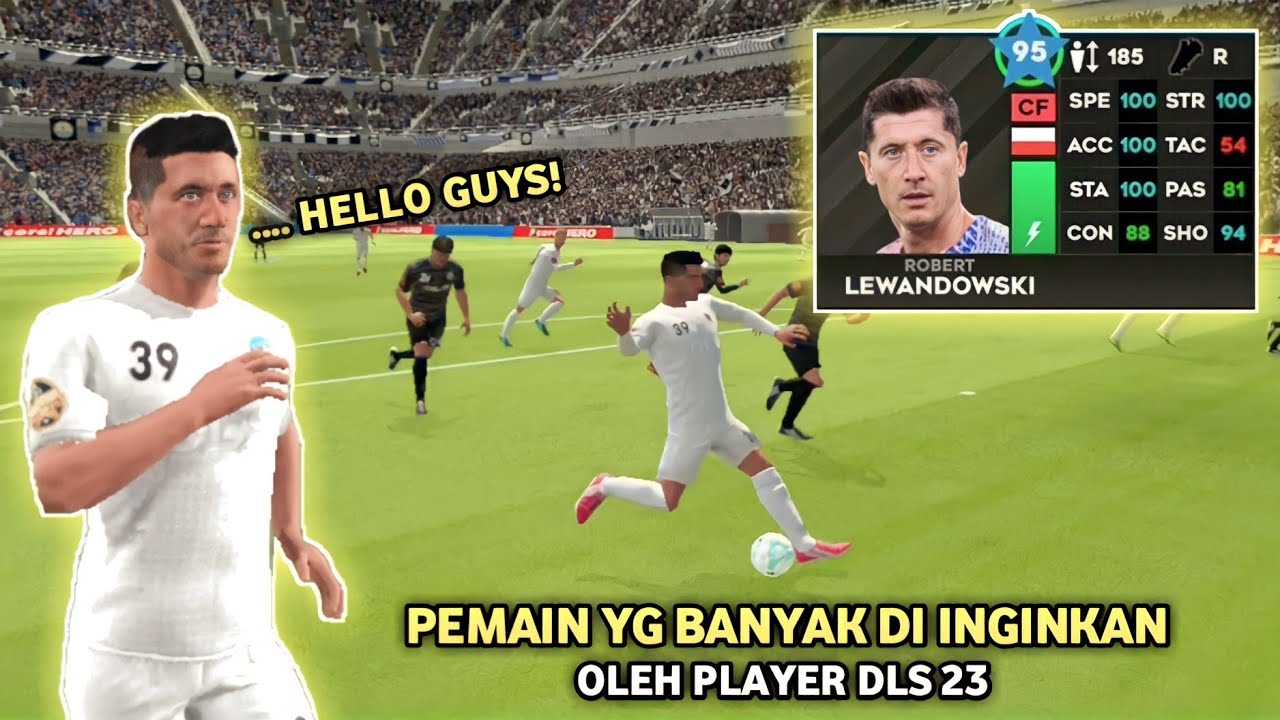 SEPERTI INILAH ROBERT LEWANDOWSKI KALAU SUDAH MAX DI GAME DLS 2023 ...