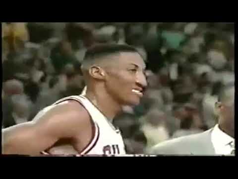 Chicago Bulls VS New York Knicks Brawl 1994 - YouTube