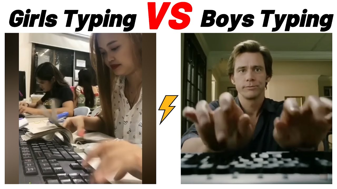 Boys Typing Vs Girls Typing Funny Video 🤣 #memes #viralshorts # ...