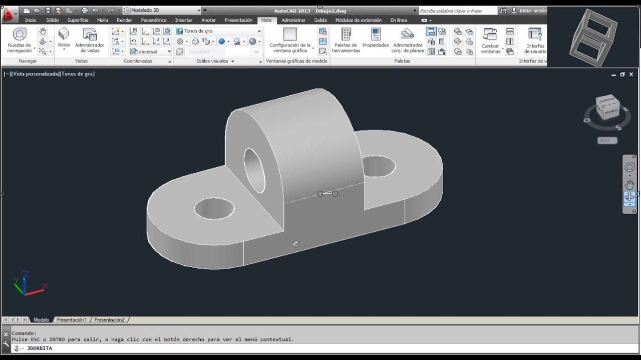 Bloque en almohada en AutoCAD 2013 - YouTube