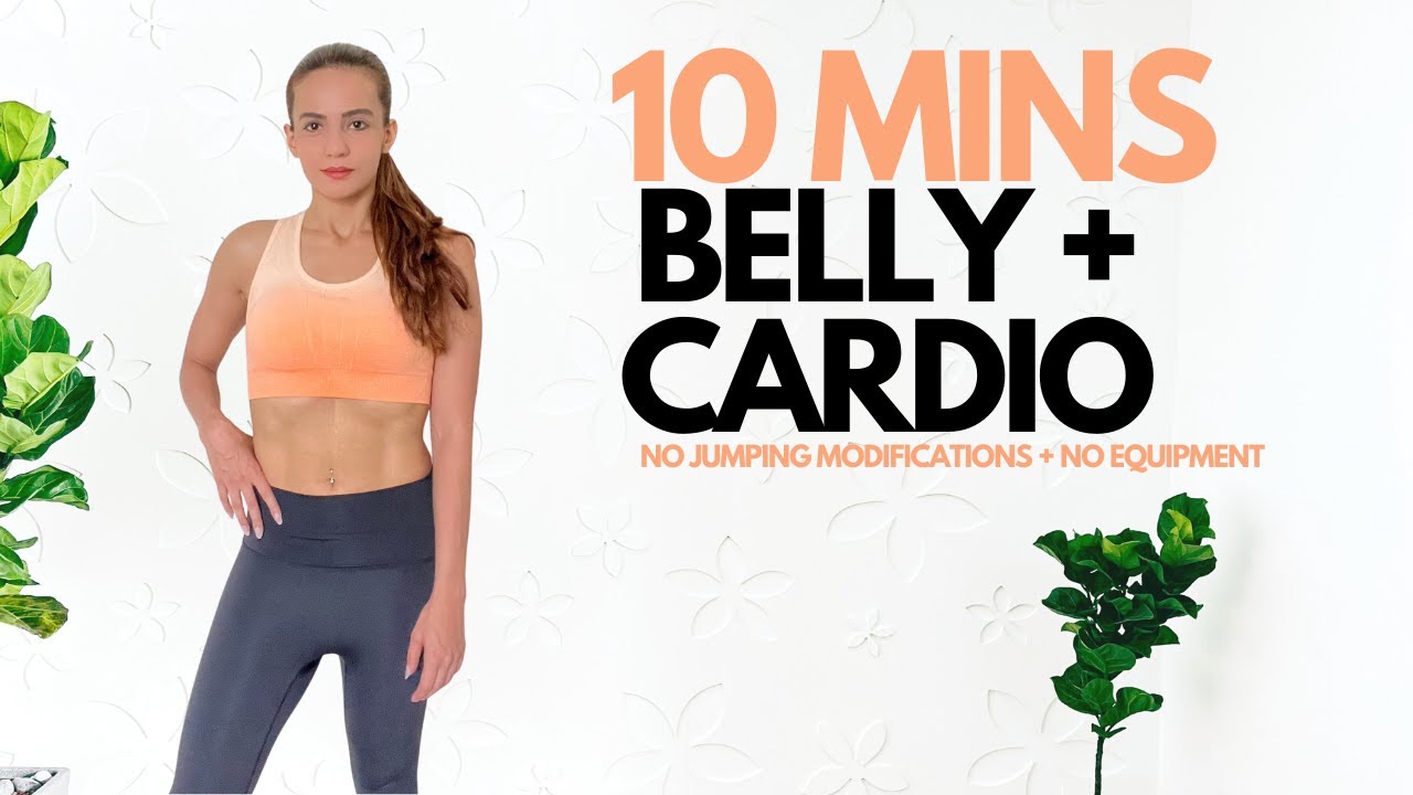 10 MIN CARDIO + ABS Home Workout (No Jumping Modifications) I Burn ...