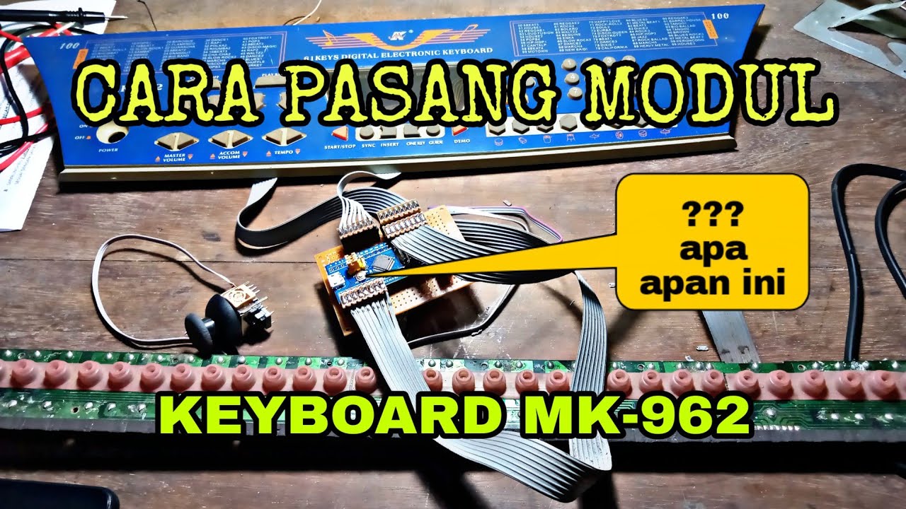 CARA PASANG ARDUNIO / MIDI CONTROL KEYBOARD MK-962 - YouTube