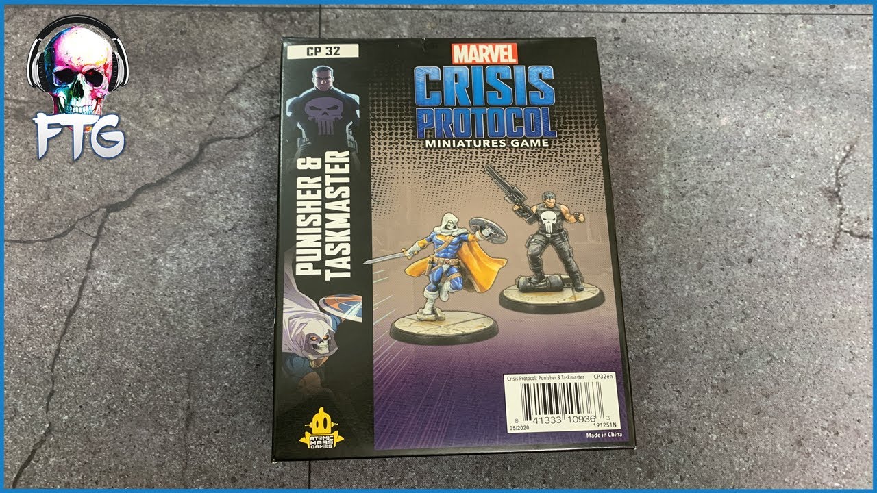 Marvel Crisis Protocol Unboxing - Punisher & Taskmaster - YouTube