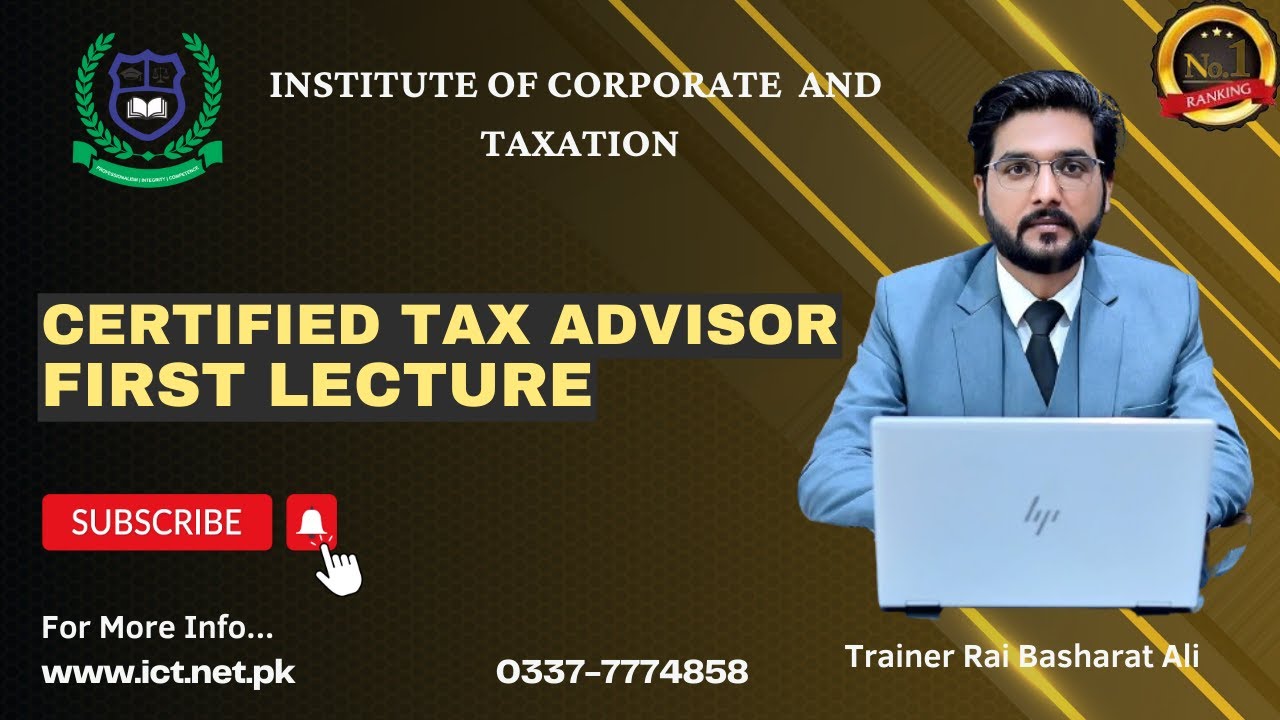 CERTIFIED TAX ADVISOR COURSE NEW BATCH FIRST PHYSICAL CLASS - YouTube