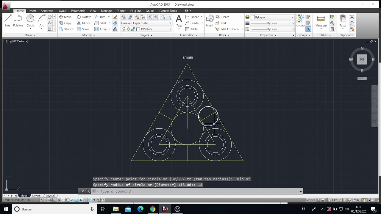CREAR UN SPINER EN AUTOCAD 2D - YouTube