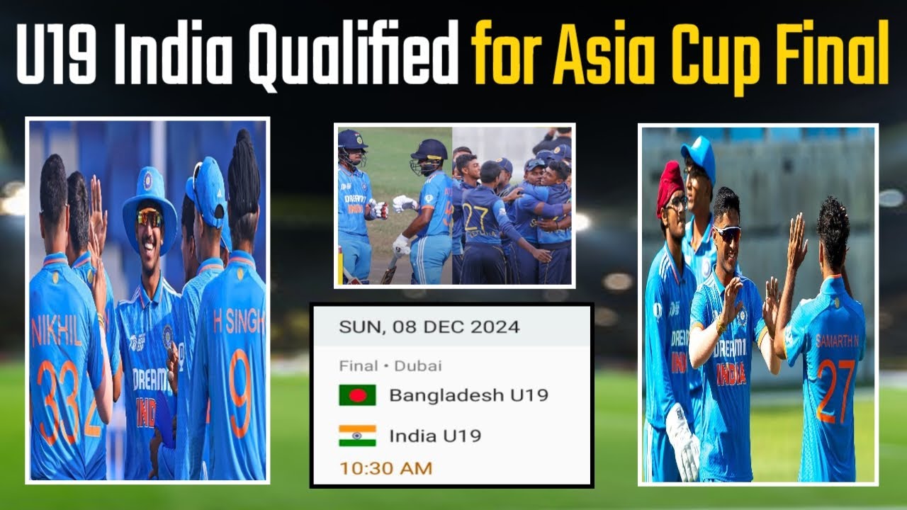 U19 India qualified for Asia Cup Final | U19 India beats Sri Lanka in ...