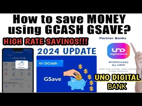 How to SAVE MONEY in GCASH GSAVE of UNO DIGITAL BANK? - YouTube