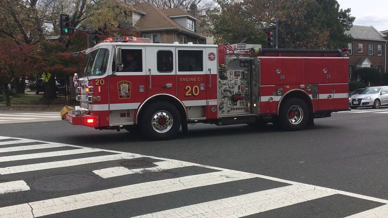 DCFD Engine 20 responding [2014 Pierce] - YouTube
