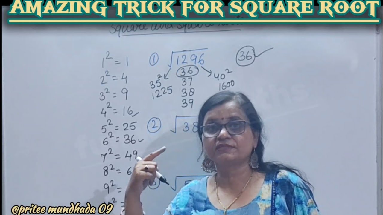 Amazing trick to find the square roots | Square roots | LIC | SSC | RRB ...