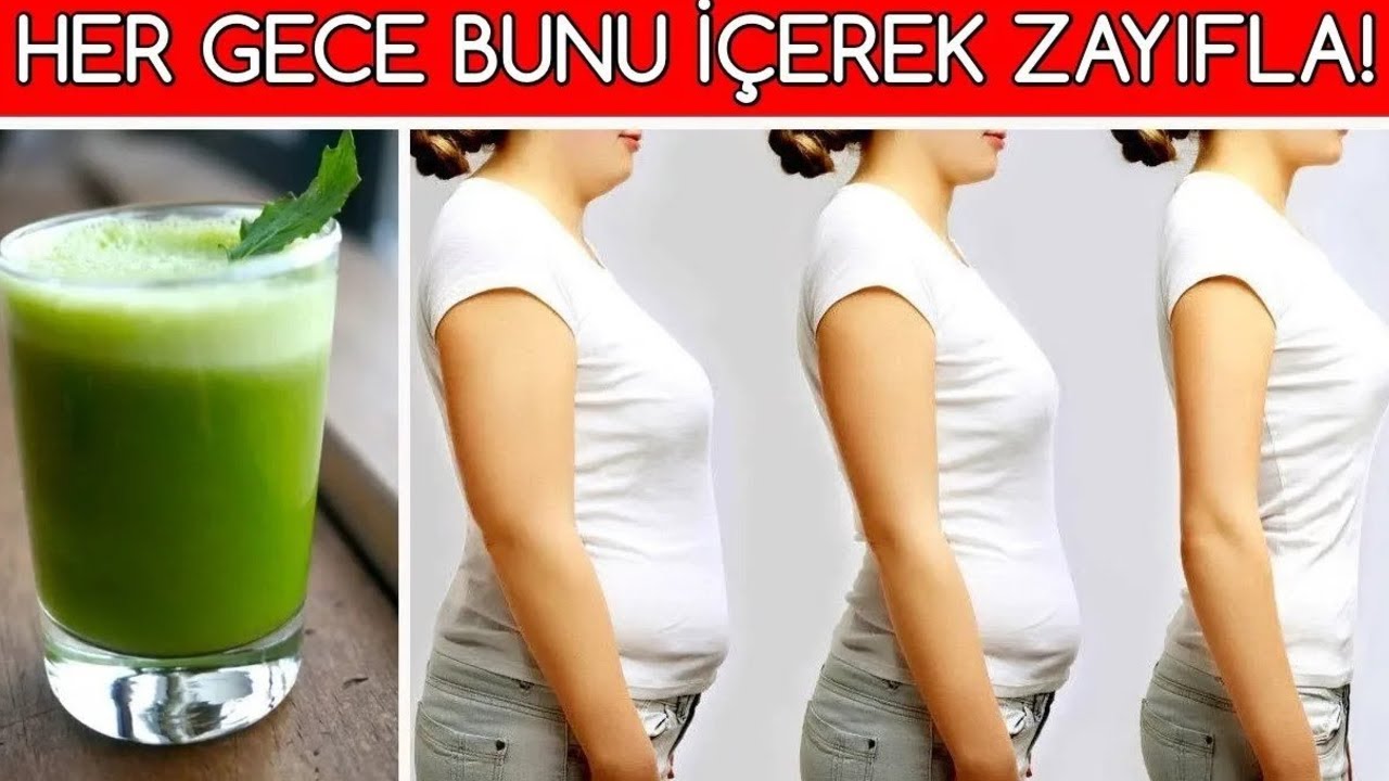 KİLO VERMEK İÇİN YATMADAN ÖNCE BU İÇECEĞİ İÇİN - YouTube