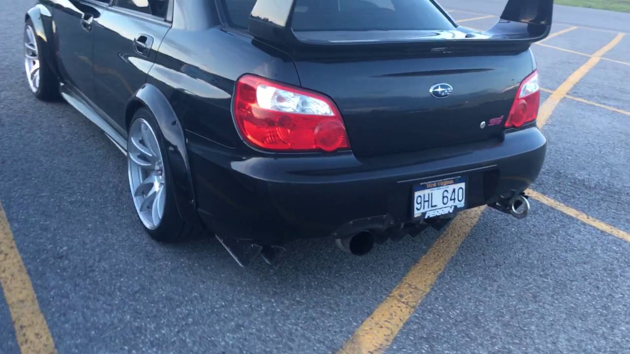 Walk around of my 2006 karlton flared Subaru sti - YouTube
