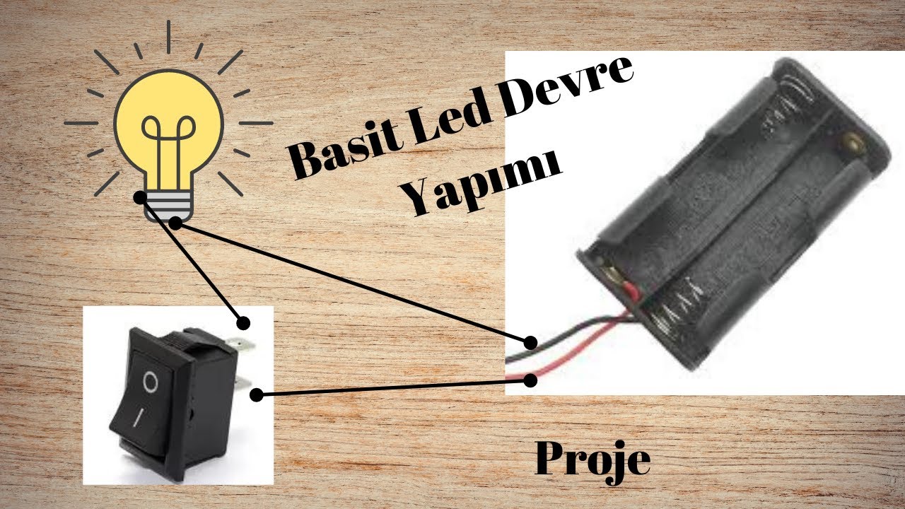 Basit Led Devresi (Işık Yakma) - YouTube