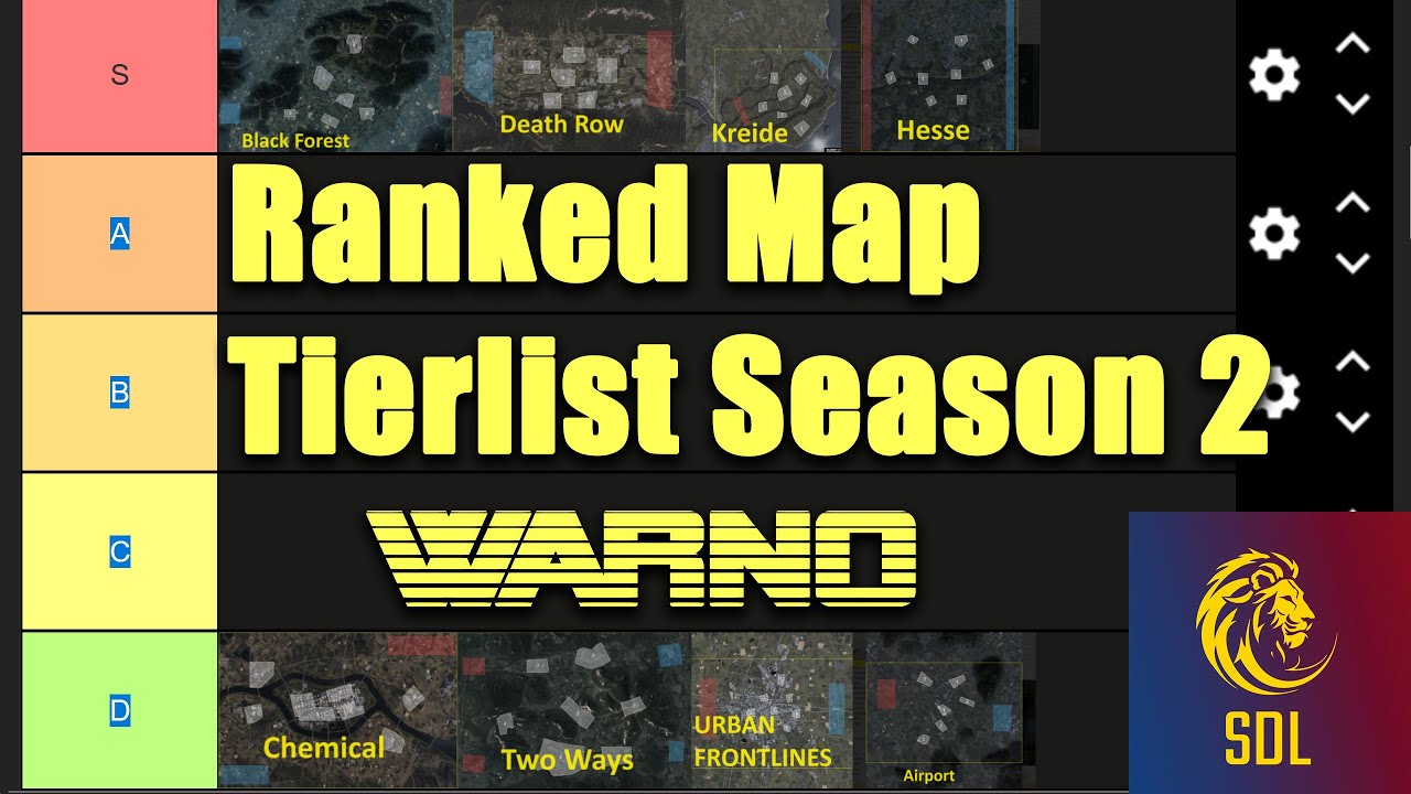 1v1 Map Tierlist SEASON 2 Ranked Pool WARNO - YouTube