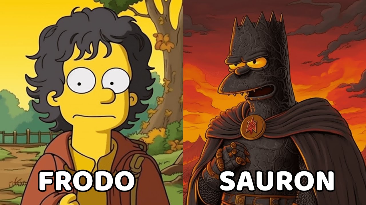 Lord of the Rings | Simpsons Style (AI Generated) - YouTube