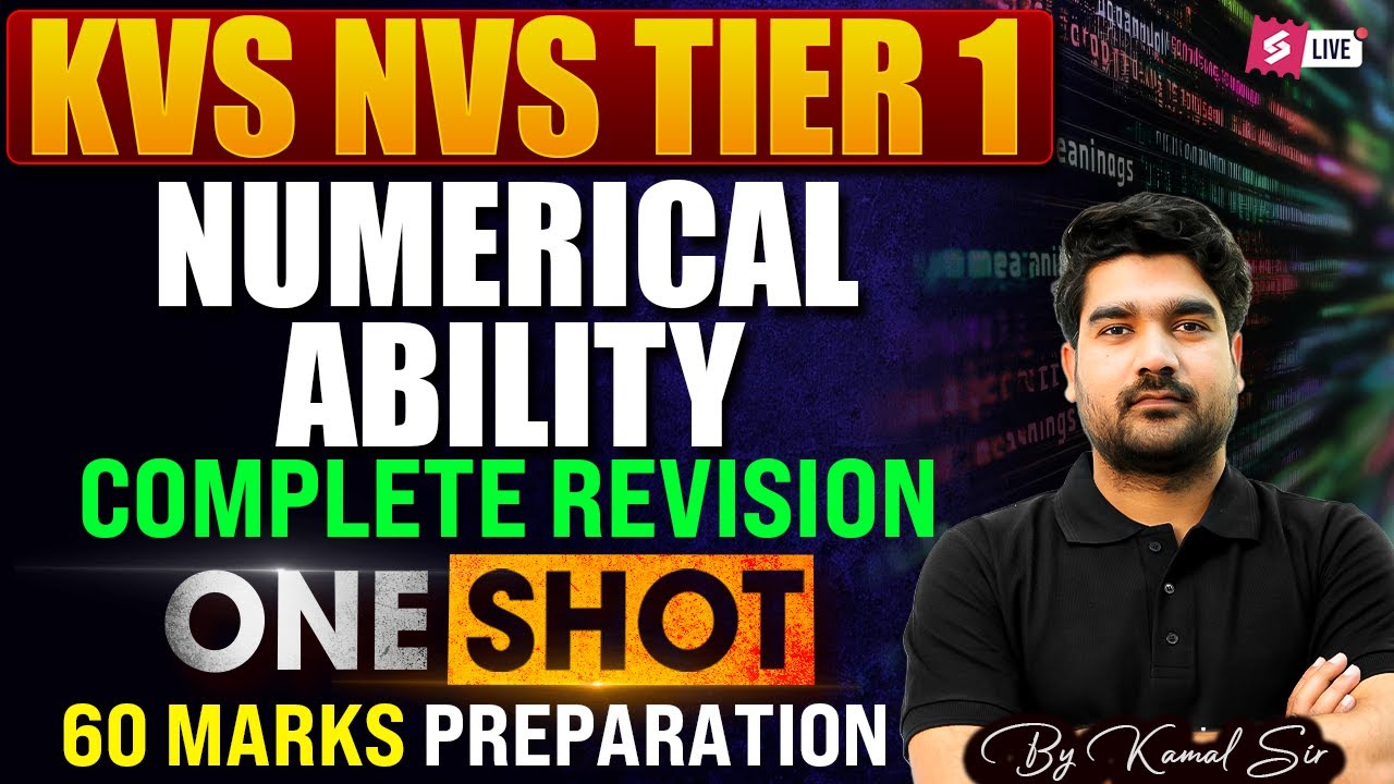 KVS NVS 2025 | KVS NVS Numerical Ability Marathon| KVS NVS Tier 1 ...