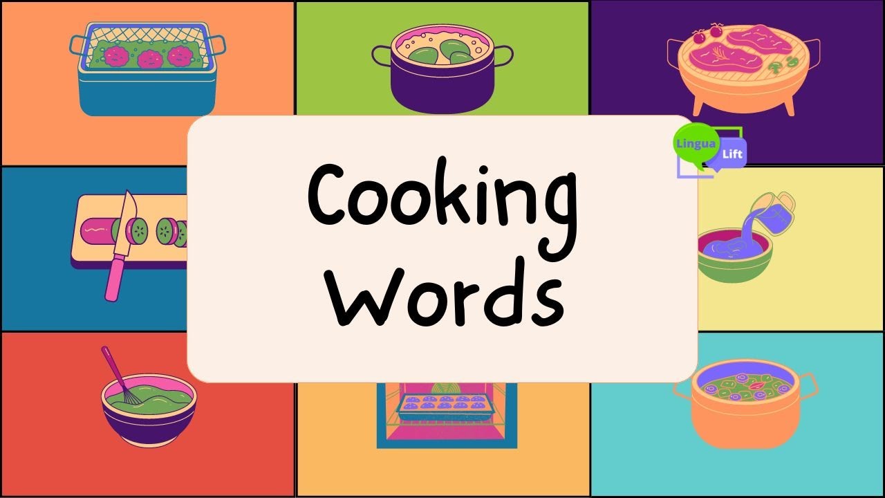 Cooking verbs in English kitchen vocabulary | Action Verbs for Beginner ...