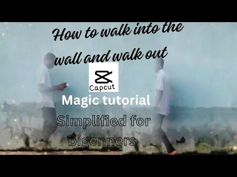 How to walk into the wall and walk out, capcut tutorial - YouTube