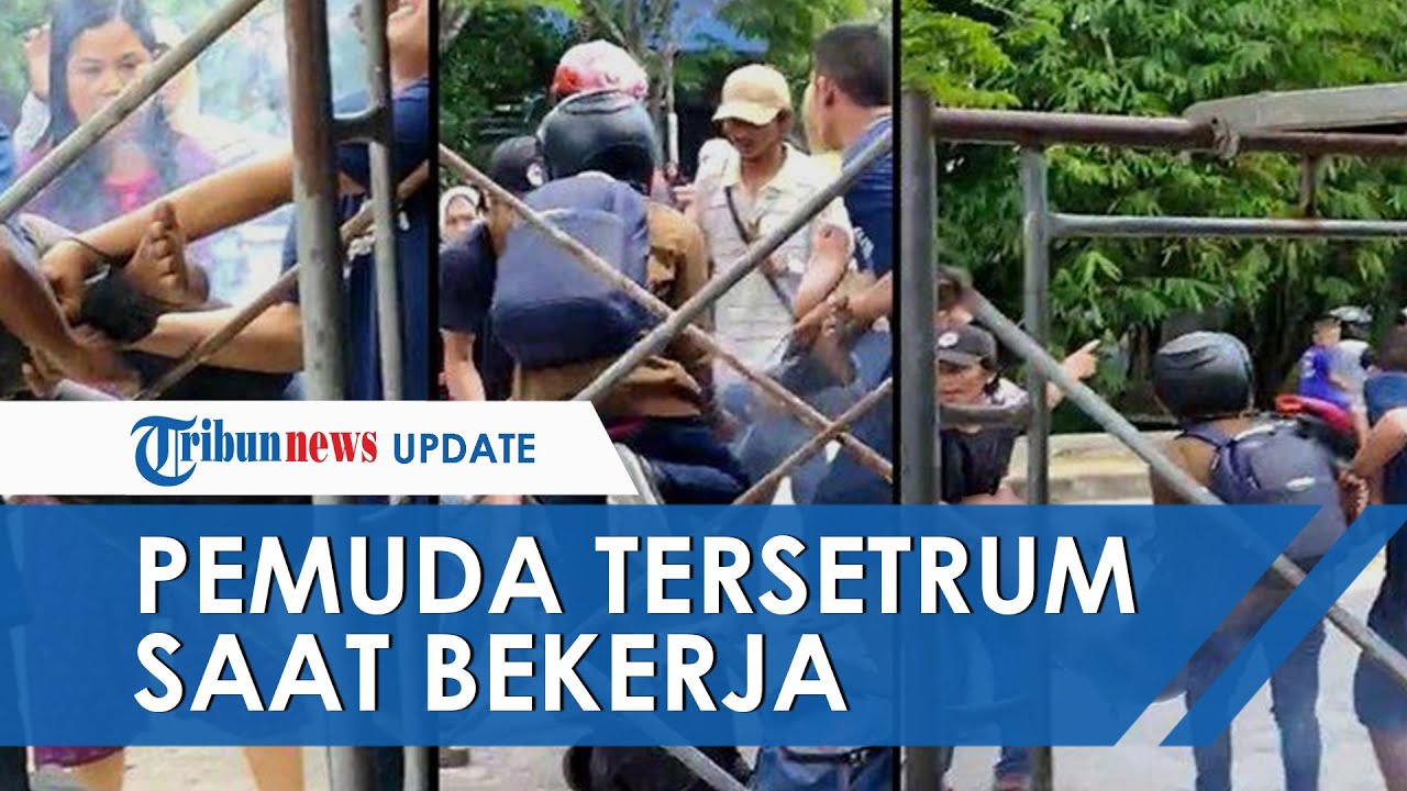 Seorang Pemuda Tersengat Listrik hingga Berasap dan Tak Sadarkan Diri di Tarakan - YouTube