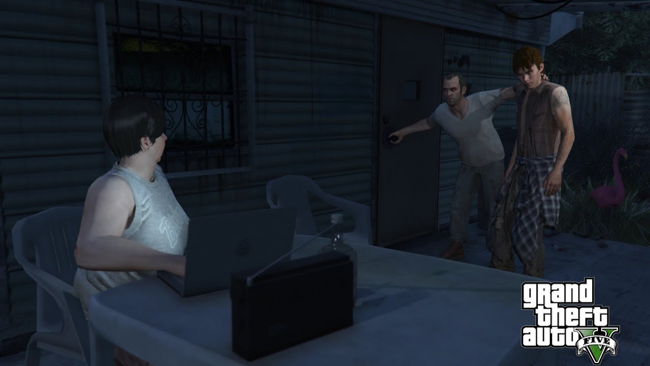 CATCHING THE BAIL JUMPER - GTA 5 - SIDE MISSION MAUDE - LARRY TUPPER ...