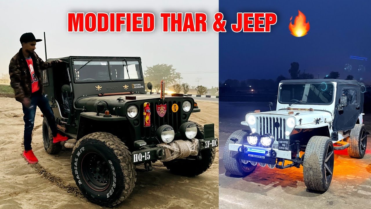 India's Best Modified Thar And Jeep 🔥| Moga Punjab - YouTube