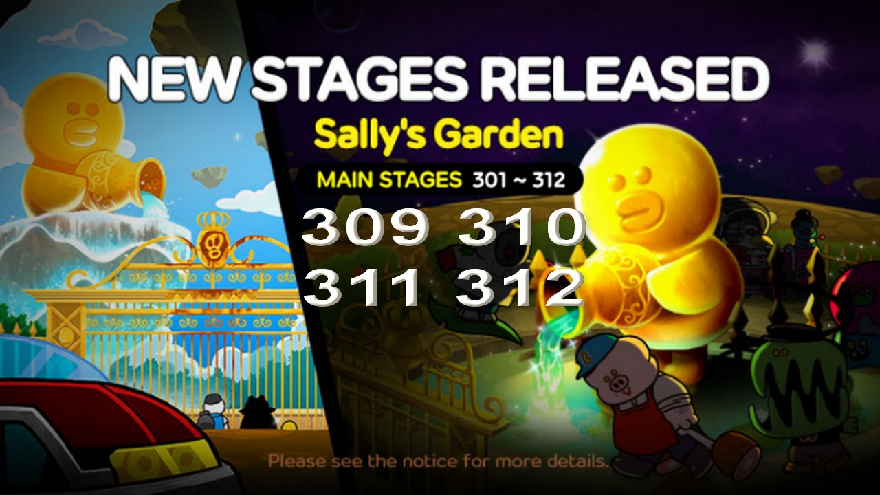 [ LINE Rangers ] Sally's Garden 309 310 311 312 - YouTube