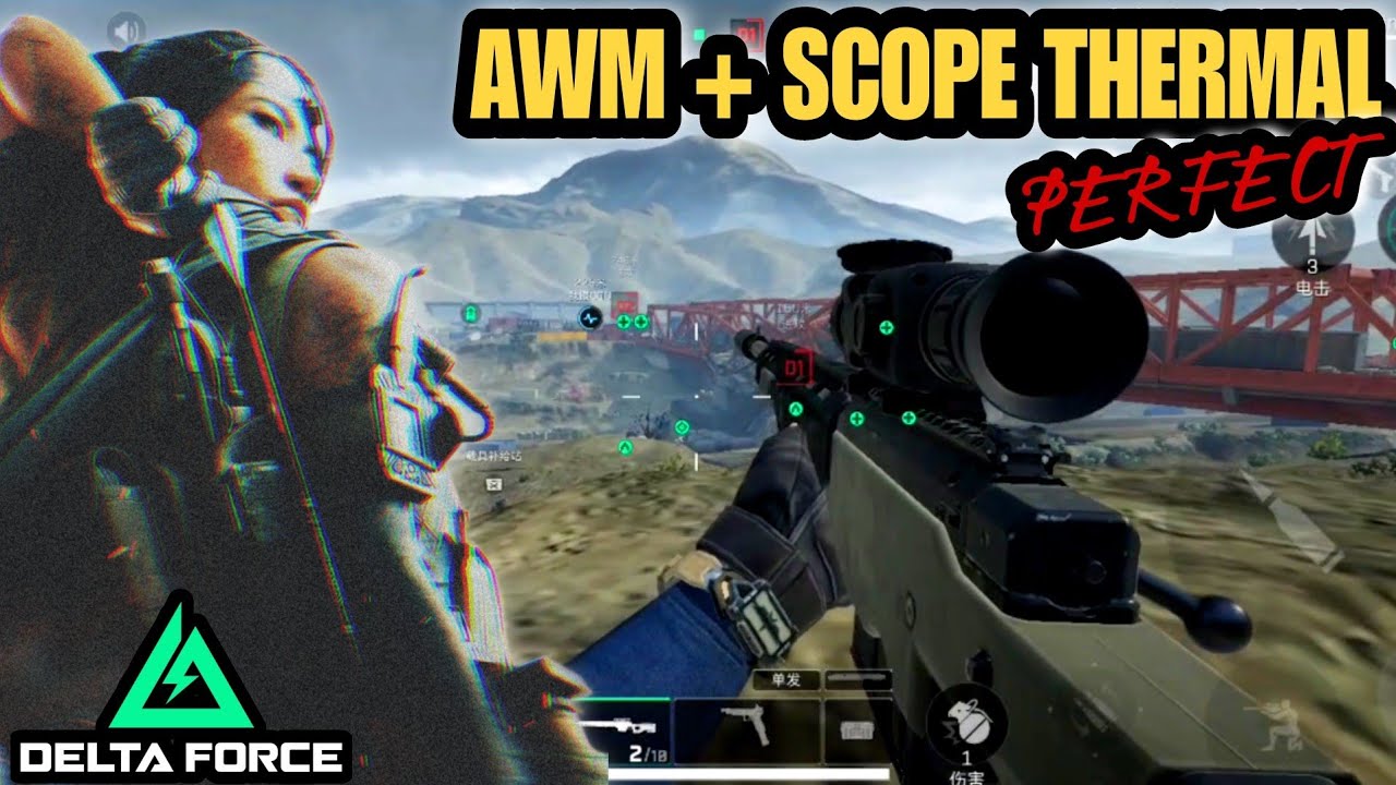 SNIPER GAMEPLAY | AWM + SCOPE THERMAL COMBO YANG BAGUS‼️DELTA FORCE ...