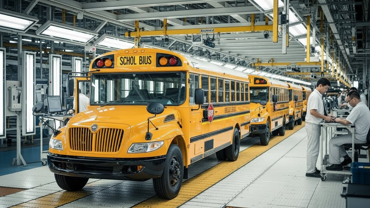 How Blue Bird Builds Vision School Buses Daily | Inside the American ...