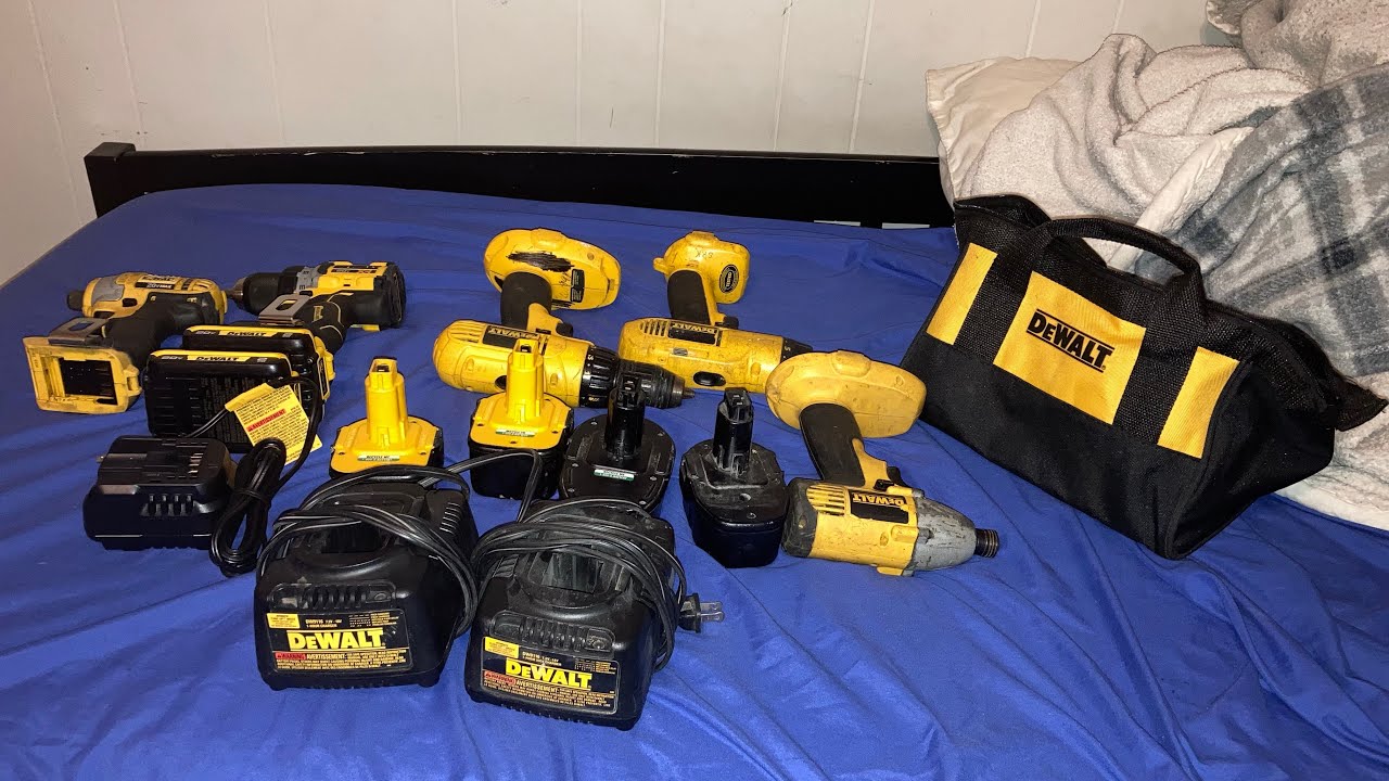 My Dewalt power tools collection - YouTube