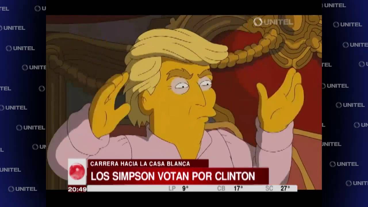 Capitulo de Los Simpson muestra a los personajes votando por Hillary ...
