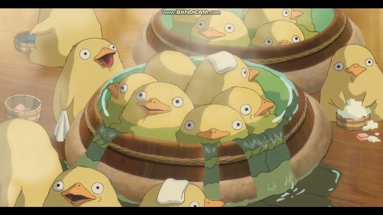 Spirited Away (2001) The Bathhouse Scene Including Ducks - YouTube