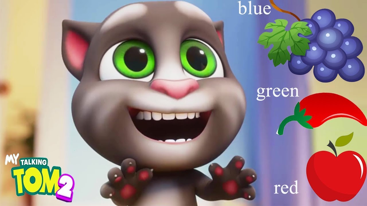 My Talking Tom 2 - Kids Learn Colors, How To Draw and Color Fruits With ...