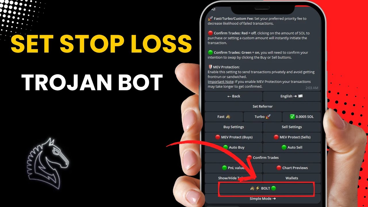 NEW* How to Set Stop Loss on Trojan Bot - YouTube