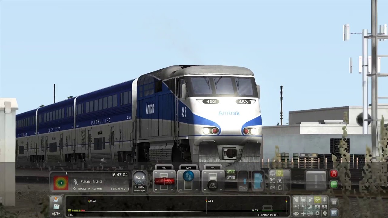 Railworks - Amtrak Surfliner LAUS to FULTON (Time-Lapse) - YouTube