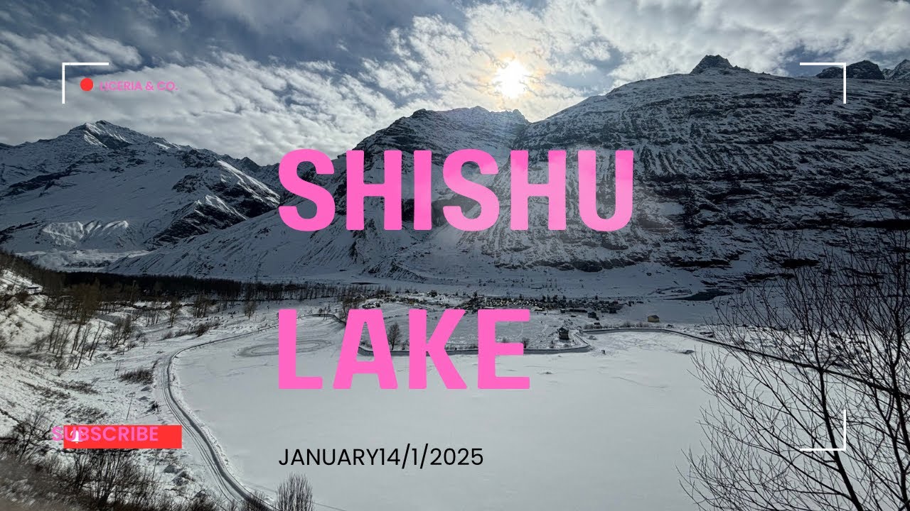 Snowfall update Shishu lake ️ ️ ️ ️🏔️🏔️14/1/2025#snow #ataltunnel # ...