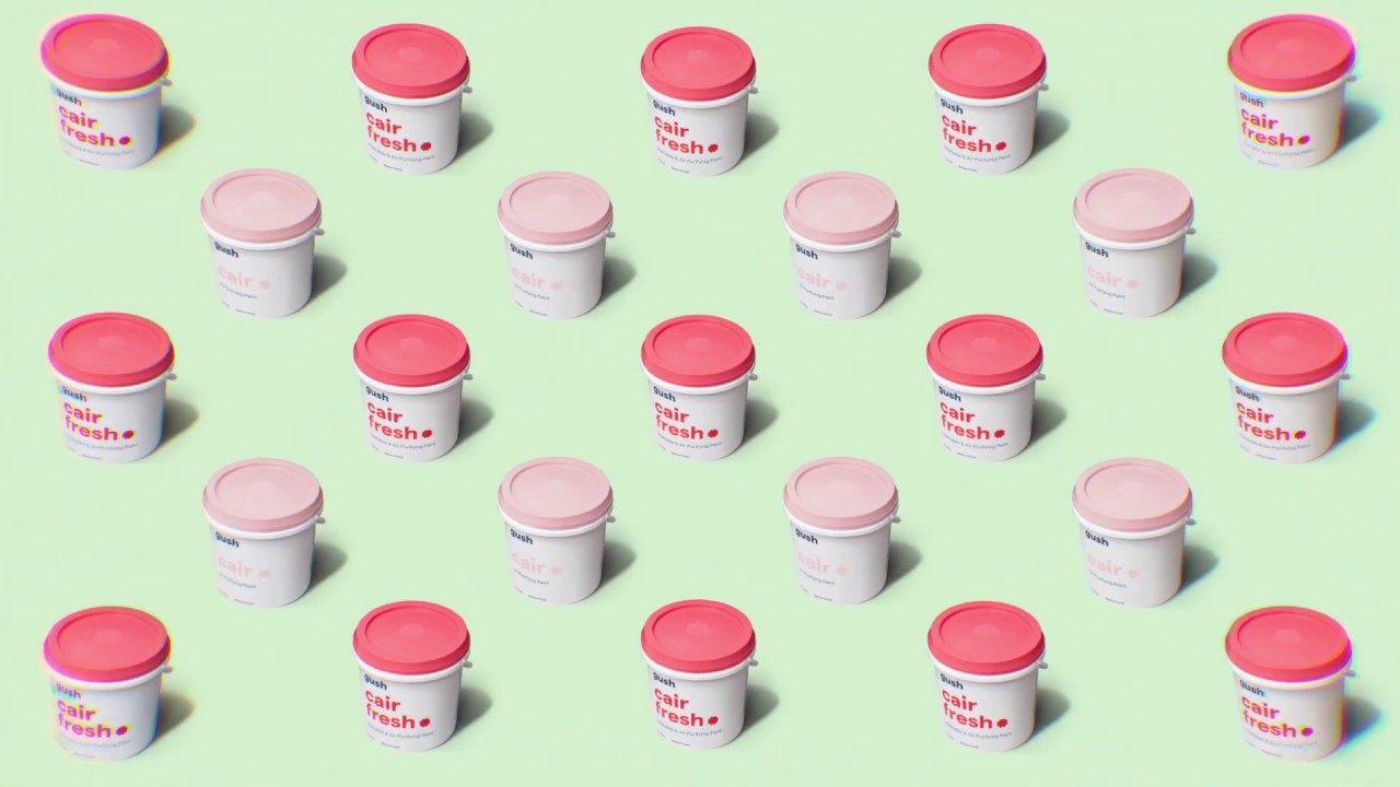 gush - air-purifying paint - YouTube