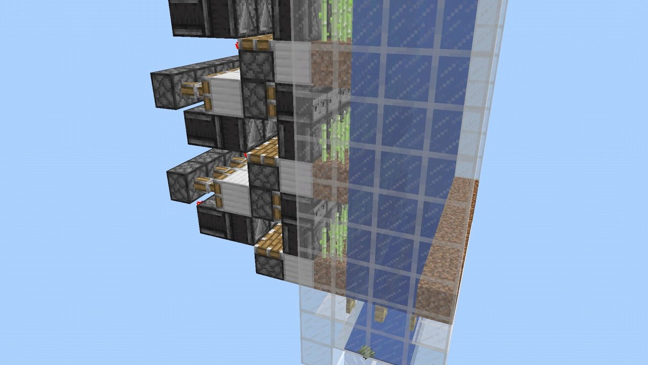 Compact , Tileable&Stackable Lossless Sugarcane Farm For Bedrock ...