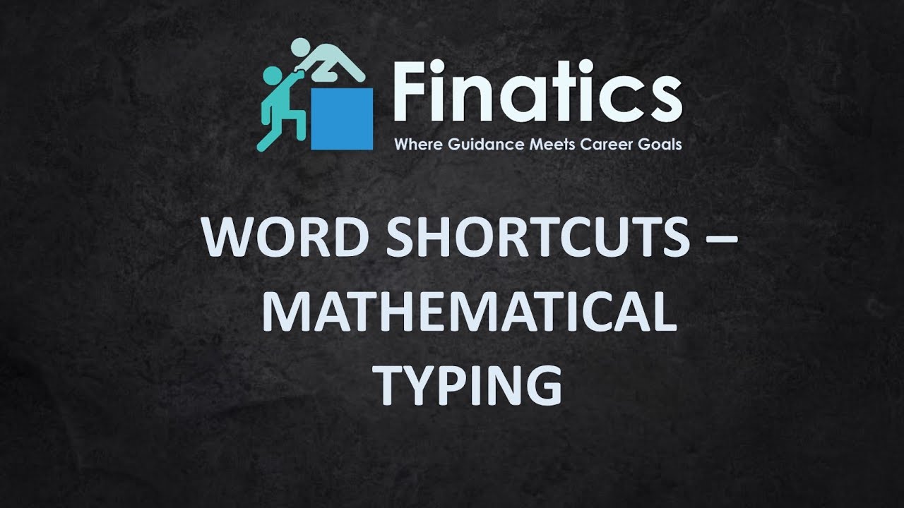 MS Word Shortcuts Mathematical Typing YouTube ms-word-shortcuts-mathematical-typing-youtube