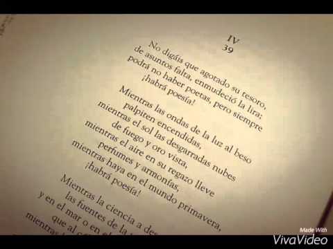 Rima IV Gustavo Adolfo Bécquer. - YouTube