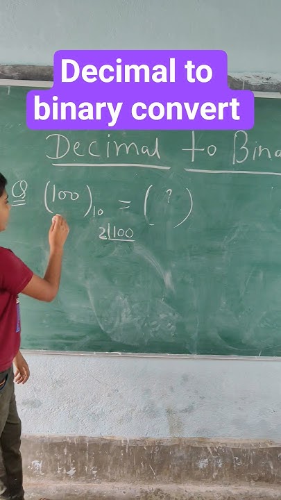 Decimal to binary convert | #shortvideo |#youtubeshorts | # ...