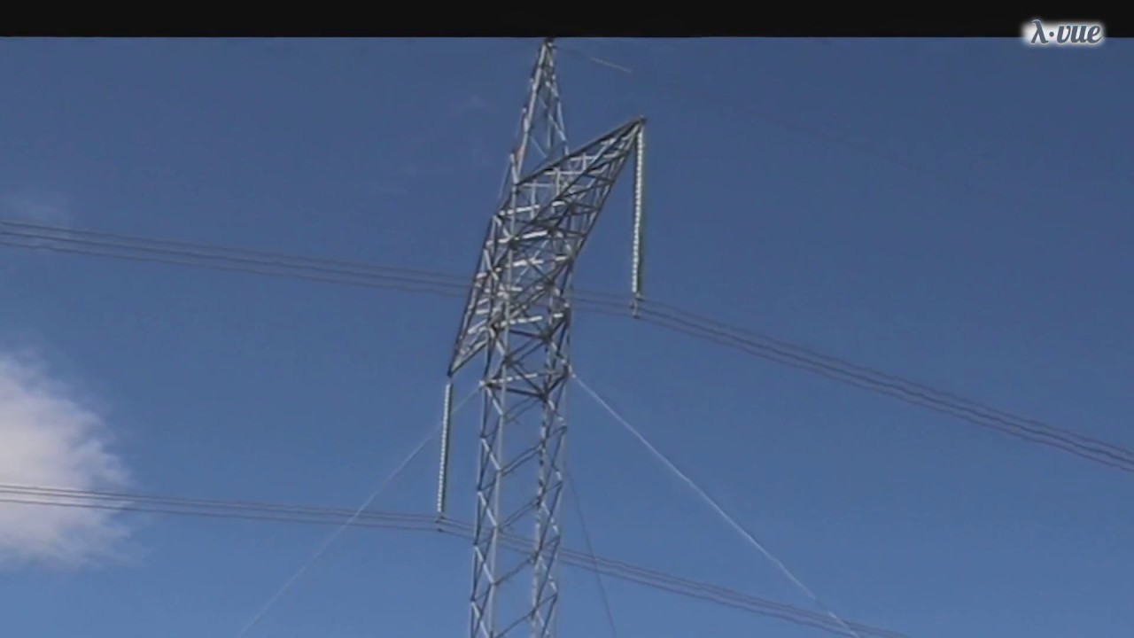 Manitoba Hydro Bipole 3 HVDC Guyed Suspension Tower 0-3 Hz - YouTube