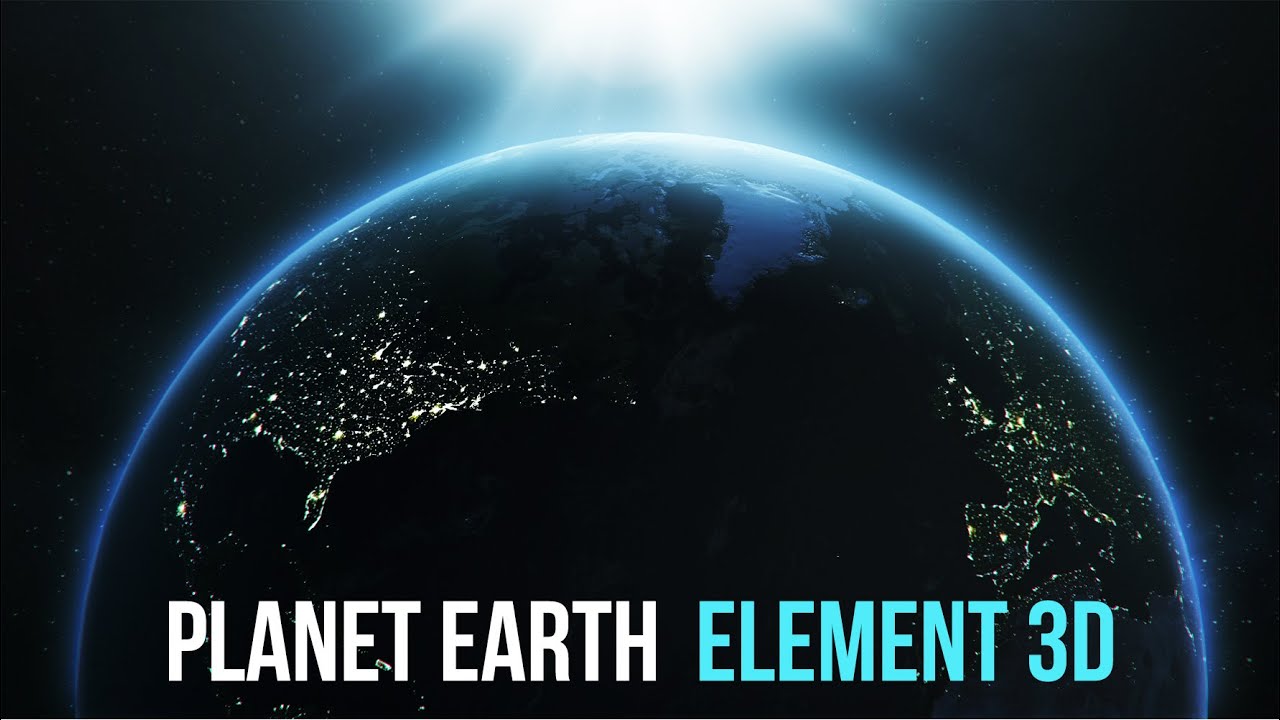 Planet Earth Model - Element3D - YouTube