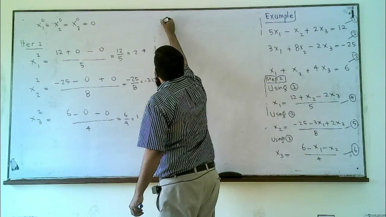 NA-9 | 2 Apr | Jacobi's method | Iterative numerical techniques ...