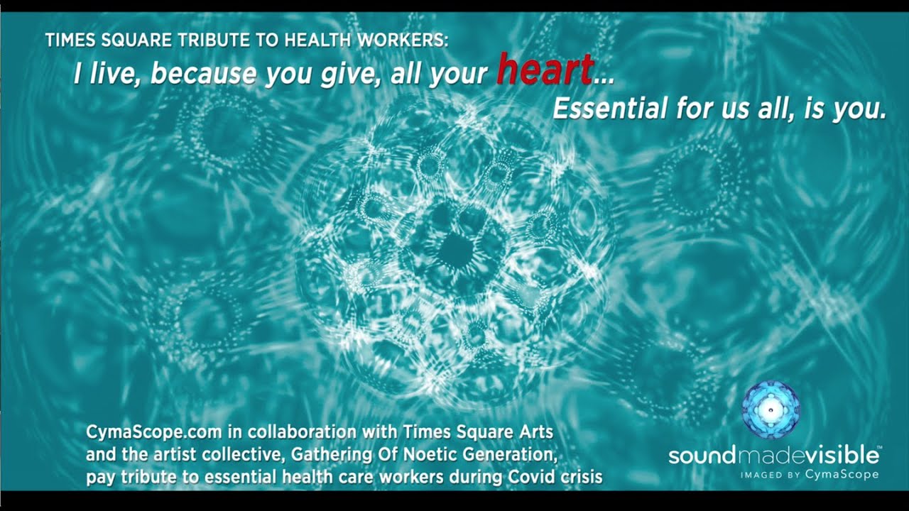 Cymatic Science takes a Giant Leap in Times Square - YouTube