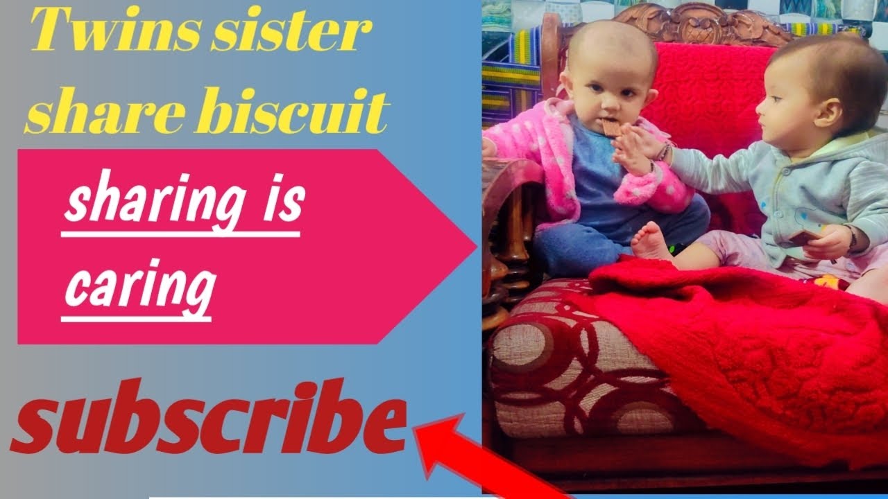 twins sister share biscuits 🥰🥰 - YouTube