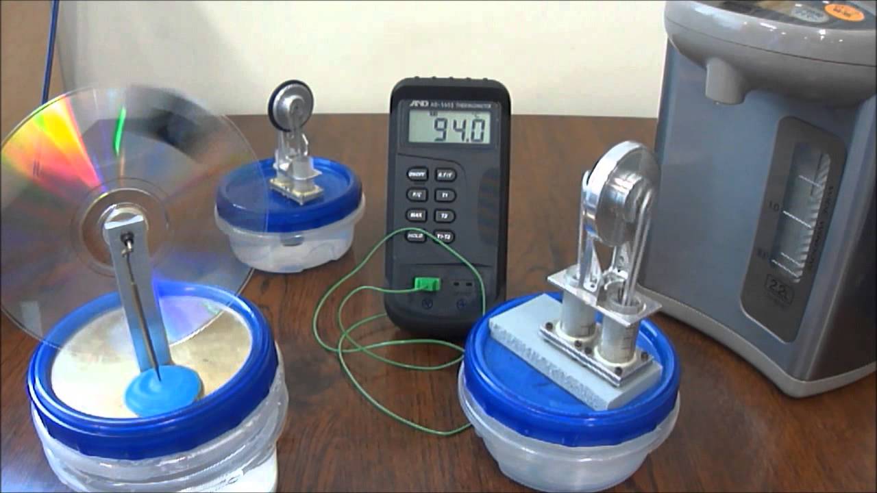 ALPHA Configuration LTD Stirling Engine お湯で動く 高回転型低温度差スターリングエンジン （ α型 ...