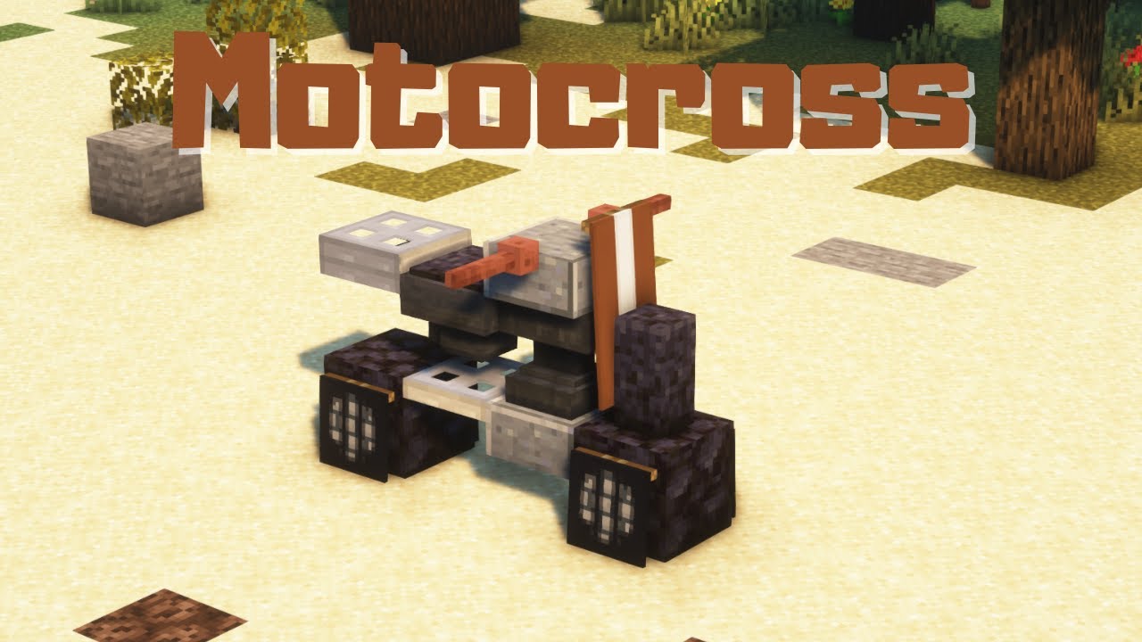 Motocross | TUTORIEL | MINECRAFT VEHICULE - YouTube