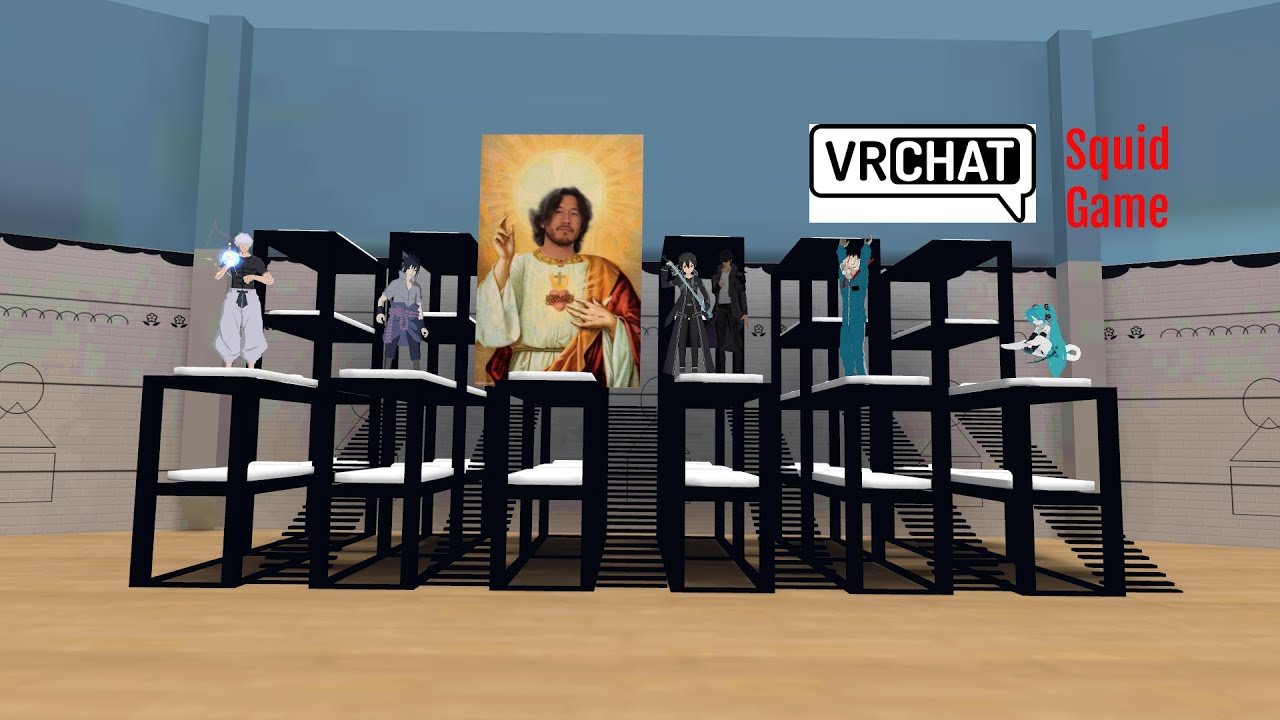 Anime meets Squid Game (VRChat) - YouTube