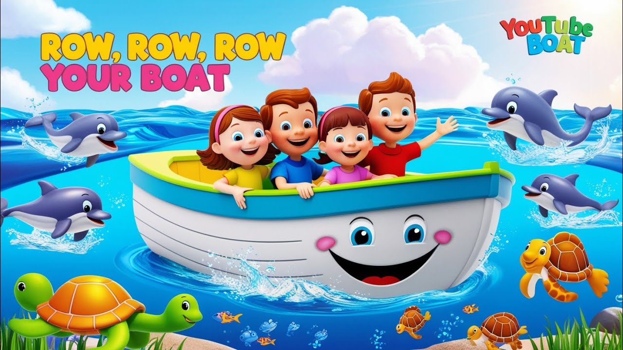 "🎶 Row Row Your Boat Like Never Before! | Fun Nursery Rhymes for Kids 🌈 ...