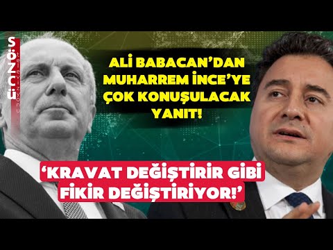 Muharrem İnce'nin Gündem Olan Çağrısına Ali Babacan'dan Tarihi Yanıt!